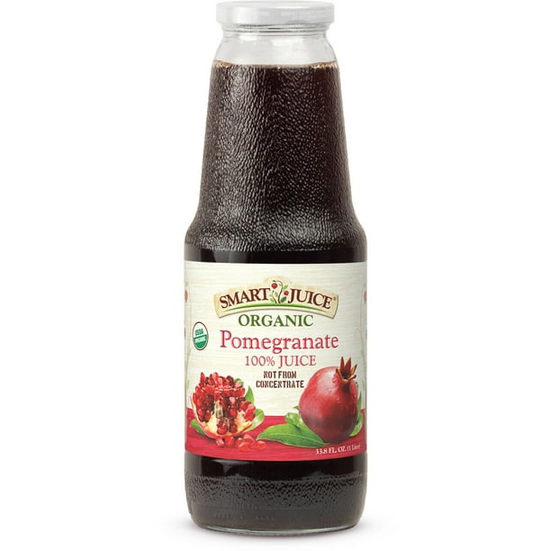 Smart Juice Organic Pomegranate Juice - 33.8 fl oz (1L) - (Pack of 6 ...
