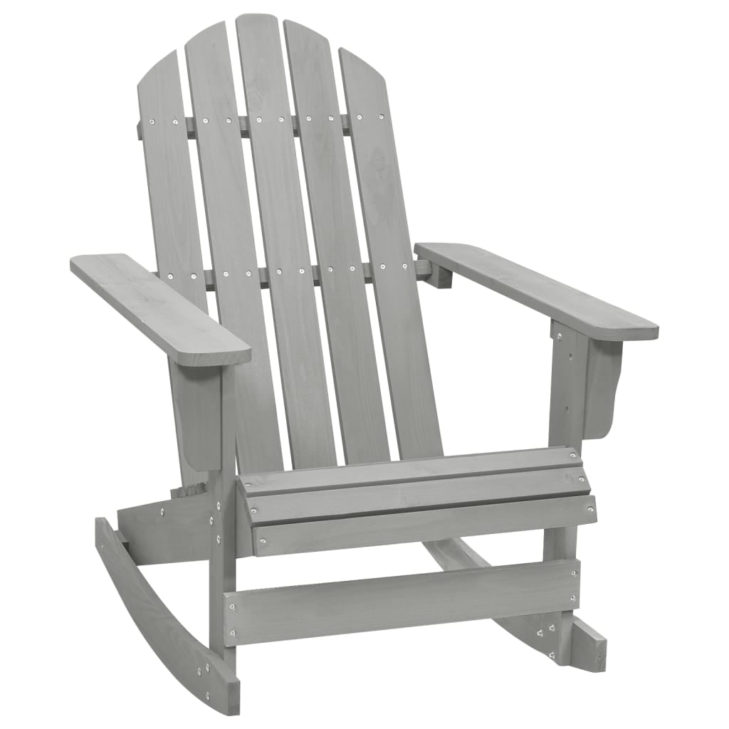 Click here for Vidaxl Garden Rocking Chair Wood Grey 27.6 X 36 X... prices