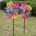 VISALY Handheld Windmill Kindergarten Outdoor Decoration Flower 3D ...