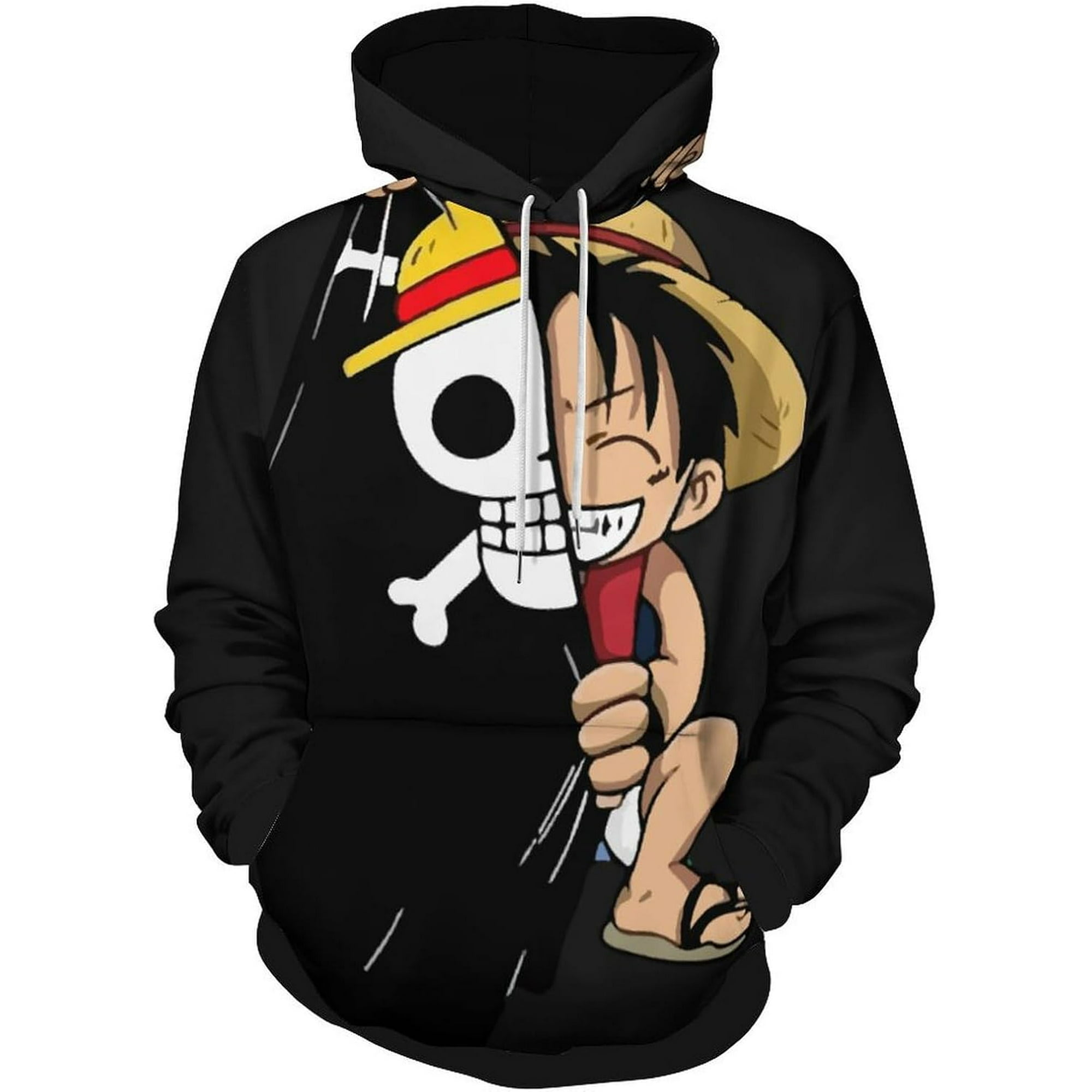 Click here for Boner One Piece Men Women Fleece Hoodies Luffy Fla... prices