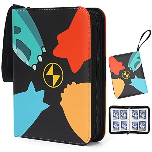 BRGHOMEL Trading Card Binder With Sleeves Card Collectors Album With 50 Premium 4 Pocket Pages brghomel-trading-card-binder-with-sleeves-card-collectors-album-with-50-premium-4-pocket-pages