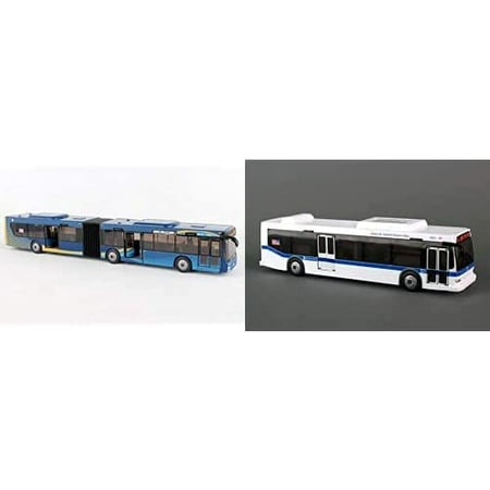 HHHC MTA New York City Bus 16" Articulated Bus RT8571 Toy, Brown & MTA ...