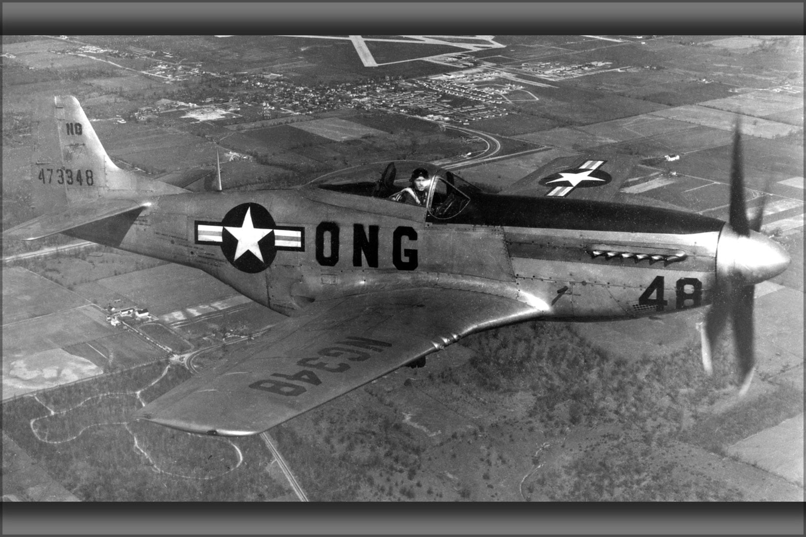 24"x36" Gallery Poster, U.S. Air Force North American F-51D P-51 ...