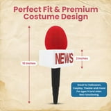 Nicky Bigs Novelties Cordless Handheld Fake News Reporter Microphone ...