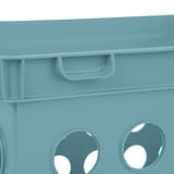 Sterilite Plastic Storage Cube / File Crate, Aqua Haze, Back to College ...