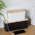 NANMELX Elegant Cord Management Container Large Capacity Socket ...