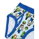 Minecraft Boys Underwear Briefs, 5 Pack, 100% Cotton, Sizes 4-8 ...