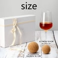 2Pieces Wine Bottle Stoppers Seal Wine Bottle Caps Cork Texture Sealing ...