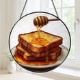 Breakfast French Toast Stained Glass Style Window Hanging Suncatcher ...