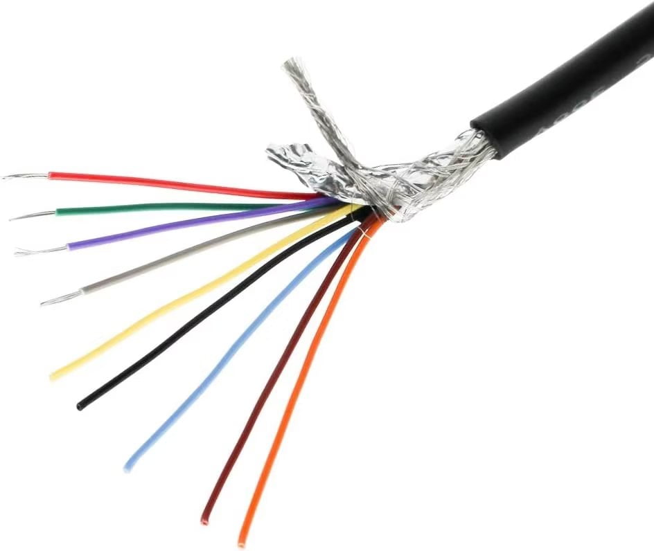 YIOVVOM 28 AWG 9/C CMP Plenum Rated Double Shielded Security RS232 Data ...