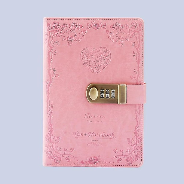 Diario con candado Vintage, diario con candado Personal recargable ...