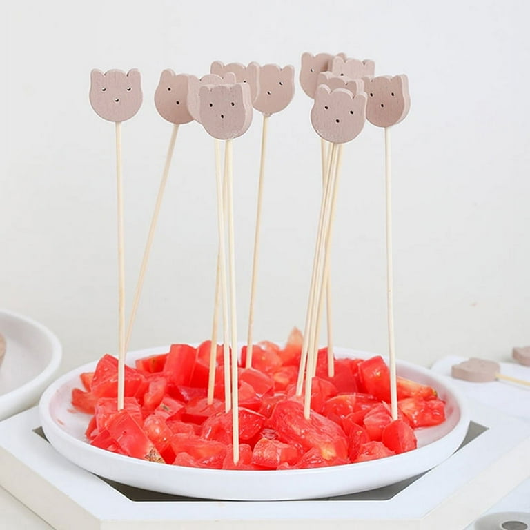 100Pcs Decorative Toothpicks Bear Cocktail Sticks Fruit Skewers Party Decoration Walmart