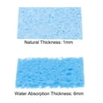 25PCS Soldering Sponge 5 x 3.5cm Rectangle Blue 6mm Water Absorption ...