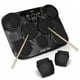 Pyle Pro Electronic Drum Set Portable Tabletop 7 Pad Digital Musical ...