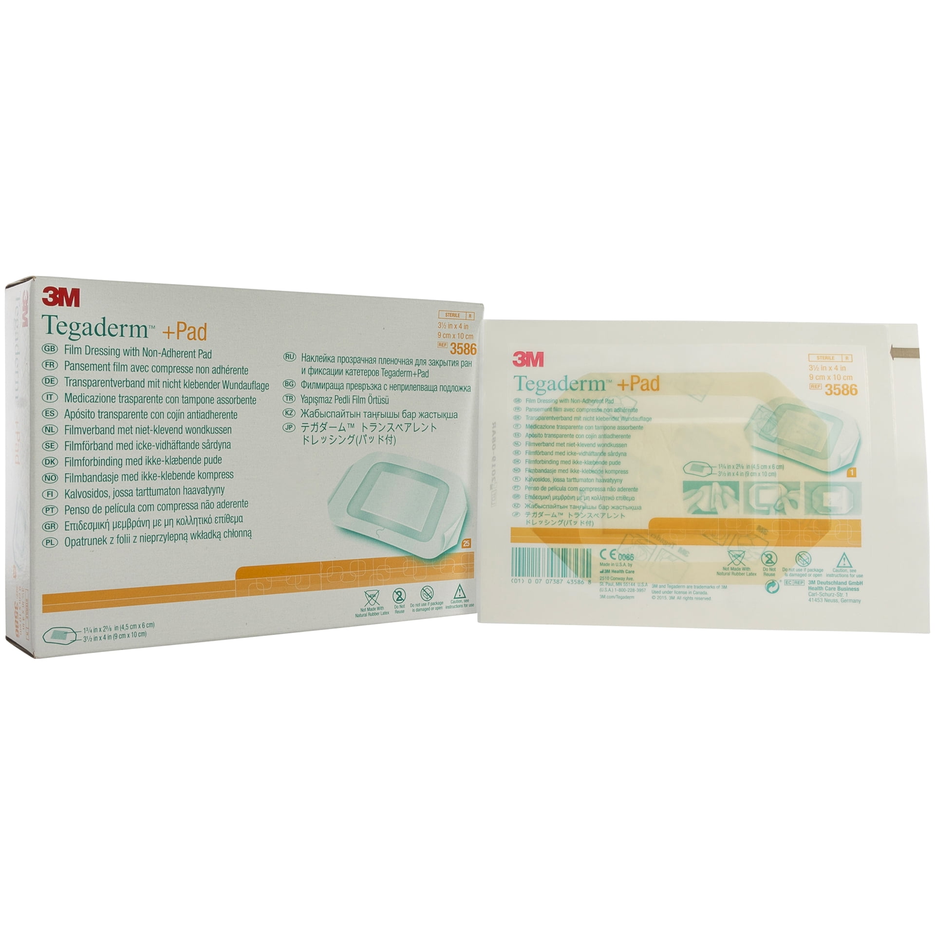 Buy 3m 3586 Tegaderm Pad Dressings 3 12 X 4 PAD 1 34 X 2 38 - Box of 25 ...