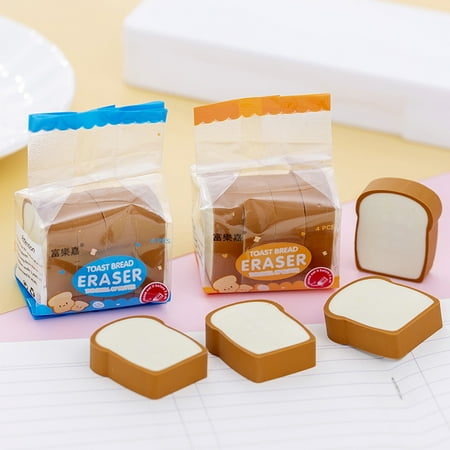 Toast Erasers Bread Miniature Erasers Miniature Figurines for Student ...