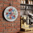 4th of July Round Metal Signs for Outside American Barn Stars Wreath ...