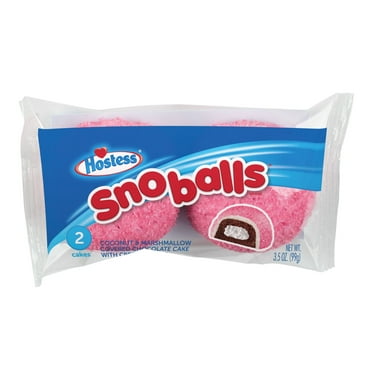 HOSTESS SNOBALLS Bakery Pastry, Creamy Filled Coconut-Covered Chocolate ...
