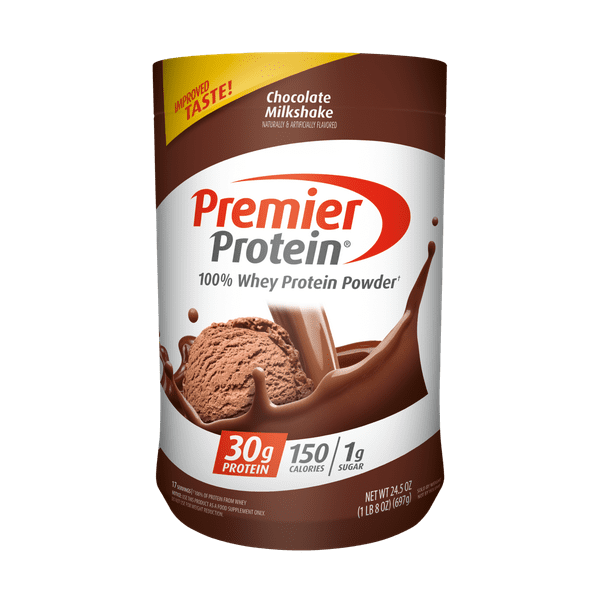 Premier Protein 100% Whey Protein Powder, Chocolate Milkshake, 30g ...