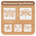 1 Set 5Pcs 5 Styles PET Hollow Out Drawing Painting Stencils for DIY ...