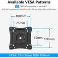 Folding Under Cabinet TV Mount, VESA 75x75mm & 100x100mm Flip Down ...