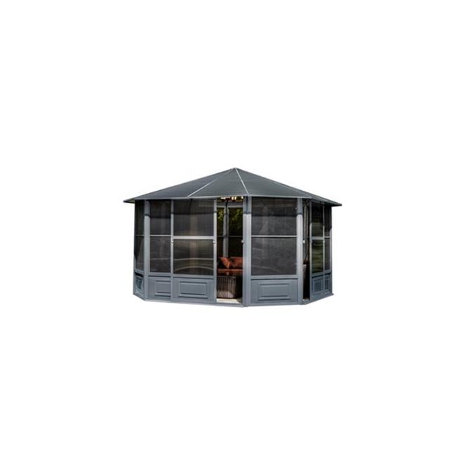 Gazebo Penguin Florence Solarium with Metal Roof 12 Ft. x 12 Ft ...