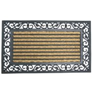 Rubber-Cal "Herringbone" Outdoor Scraper Door Mat, 18 by 30-Inch ...