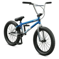20" Mongoose Rebel X2 Kids BMX Bike, 20" Wheels, Children Ages 6+, Black & Blue Bicycle ...