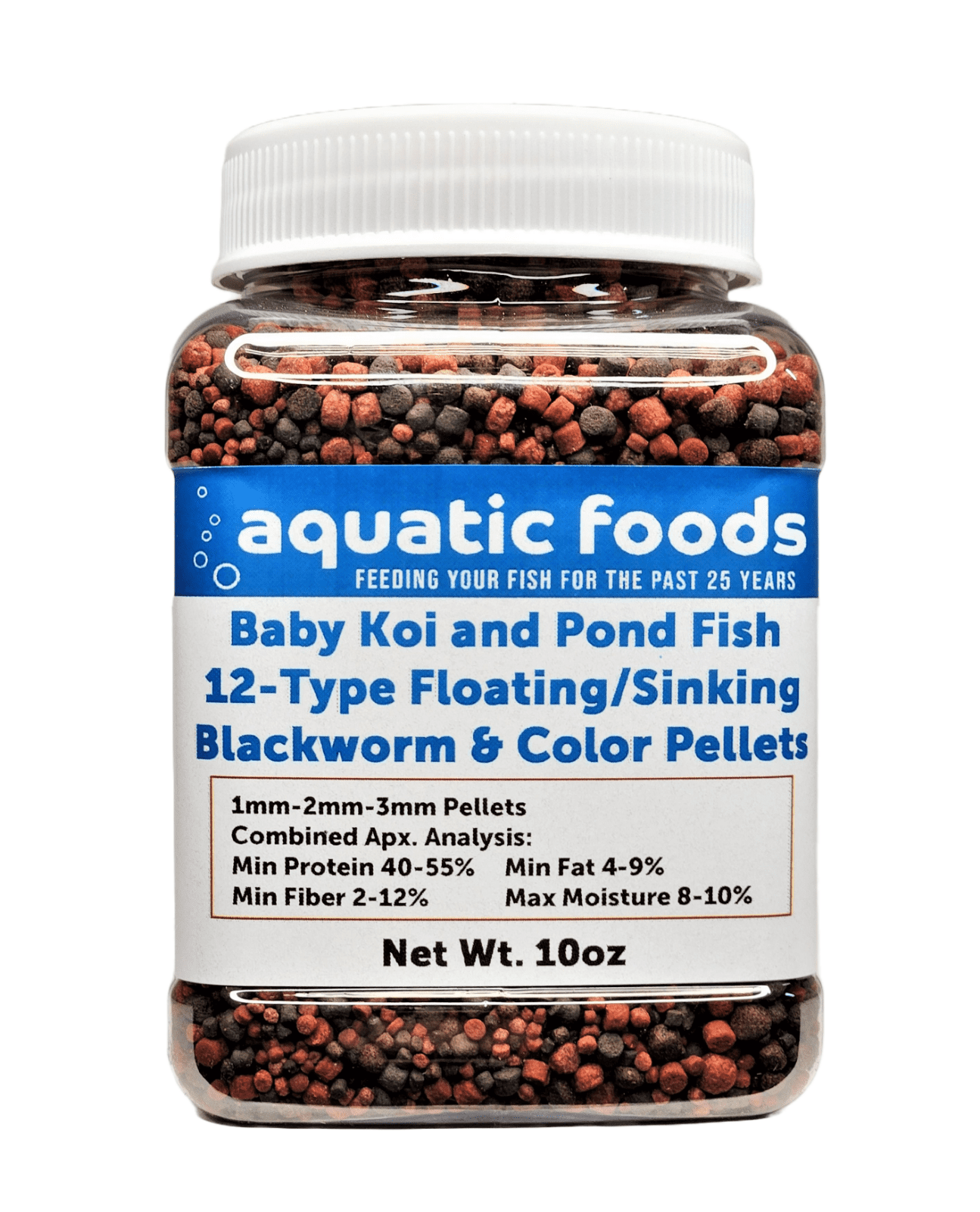 Koi & Pond Fish 12-Type Floating & Sinking 1mm, 2mm, 3mm Blackworm ...