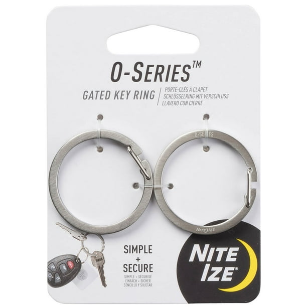 Nite Ize 2-Pack O-Series Stainless Steel Gated Key Ring - Walmart.com