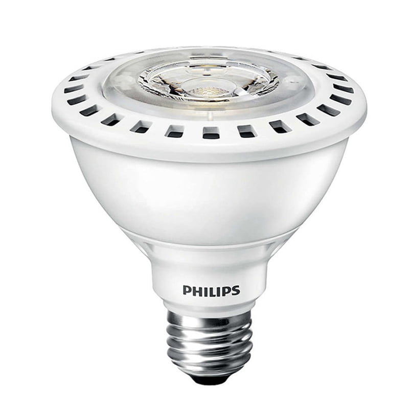 Philips 12W PAR30S LED 3000K White Spot Single Optics Bulb - Walmart.com