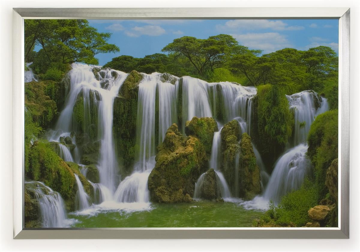 Silver Finish Aluminum Poster Frame Displays 24 x 36-Inch Signs On The ...