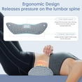 Lumbar Support Pillow, Back Pillow for Low Pain Relief, Ergonomic ...