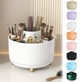 360 Rotating Makeup Brush Organizer, Multi Compartment Lipstick Pen ...