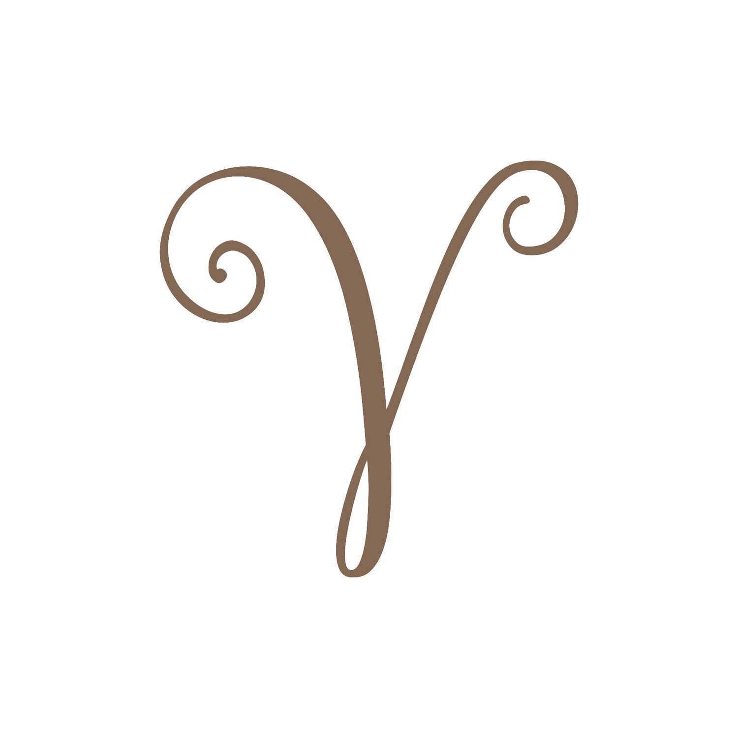 Calligraphy Letter V