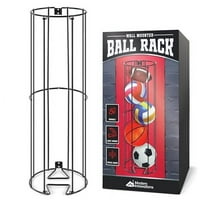 funtasica Modern Metal Sports Ball Storage Rack, 4 Tier Ball Rack ...
