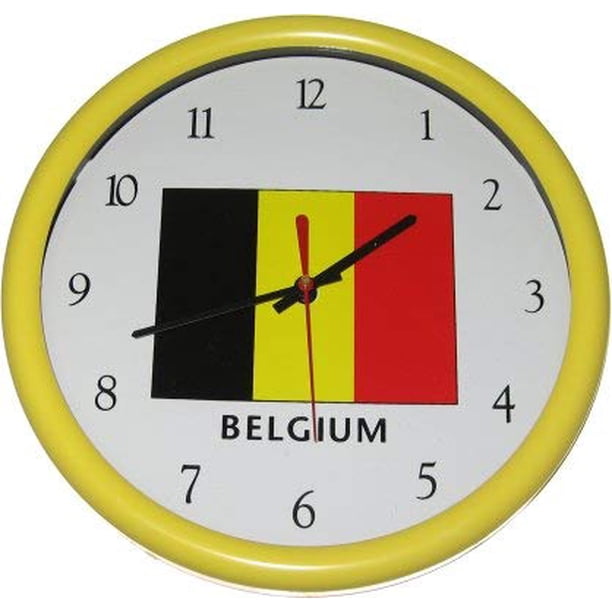 World Flags Direct Two Flag of Belgium Clocks - Lot of 2 Belgian Theme ...