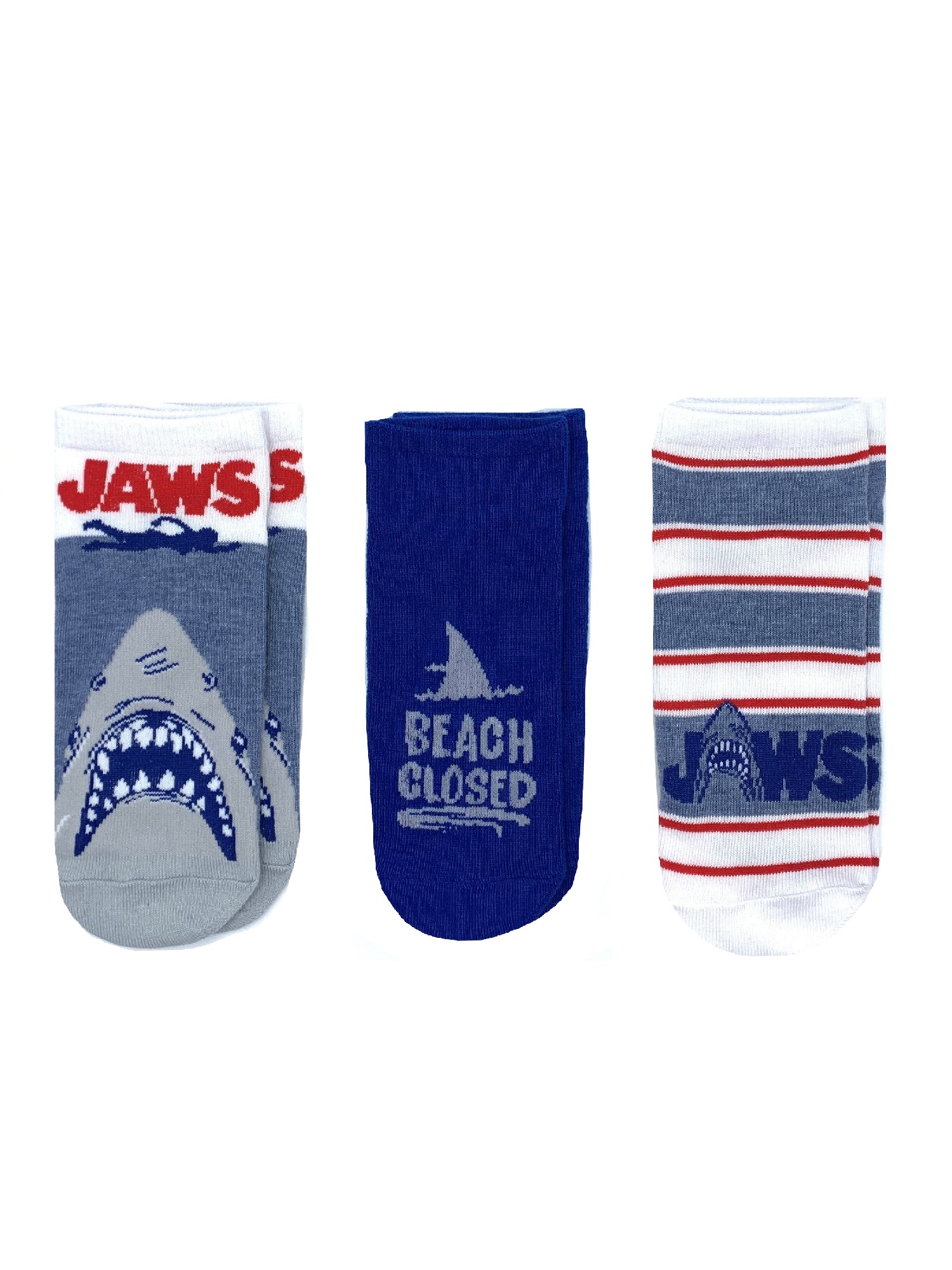 Jaws, Americana Women's No-Show Socks, 3-Pack, Size 4-10 - Walmart.com
