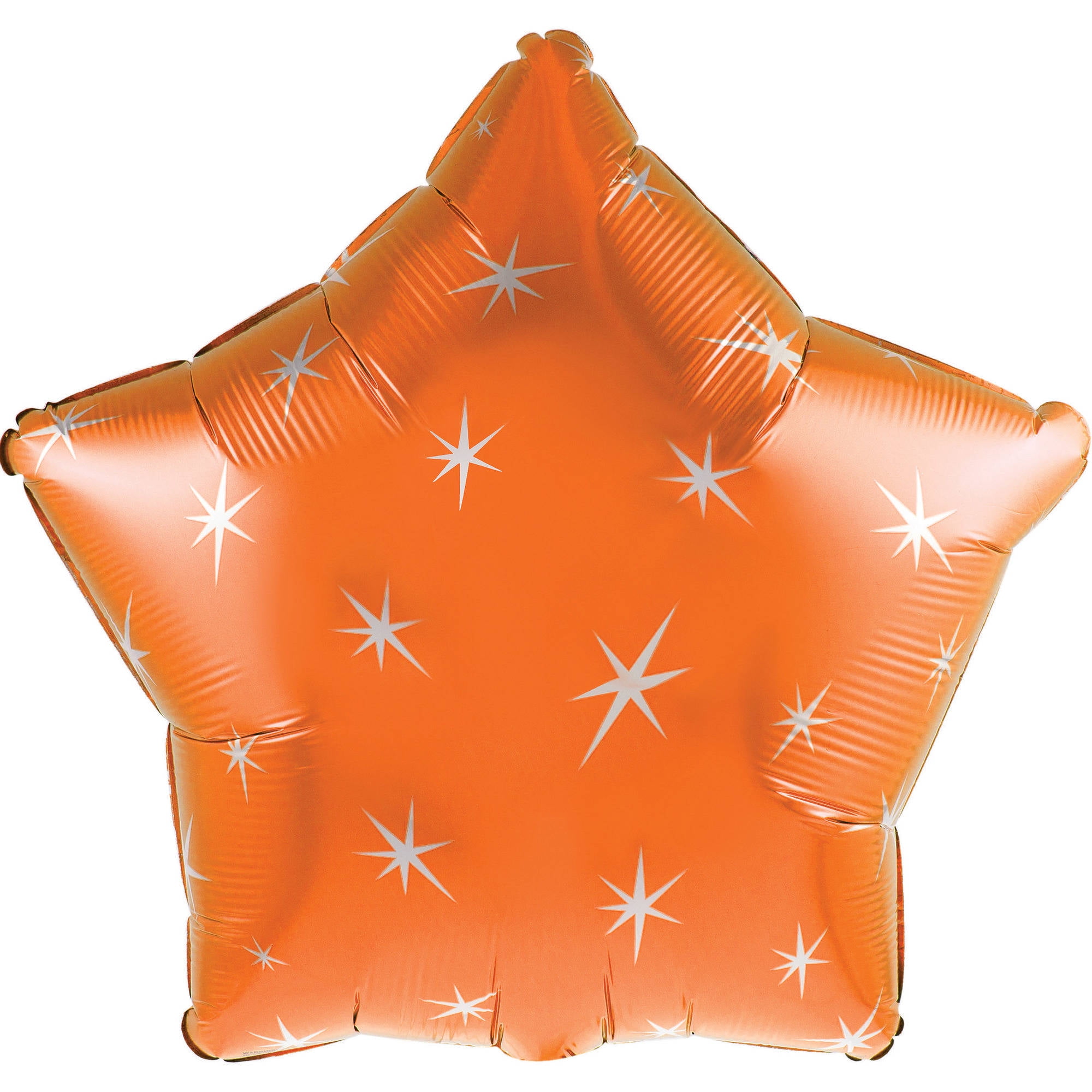Orange Sparkle Star Mylar Balloon - Walmart.com - Walmart.com