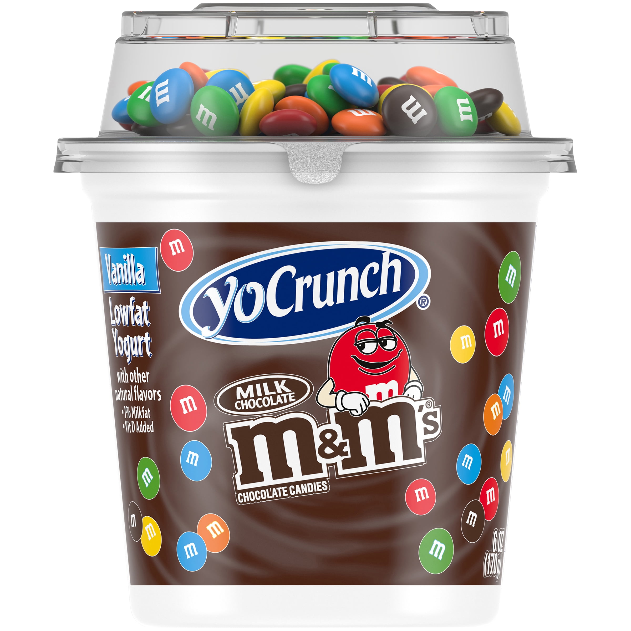 YoCrunch Lowfat Vanilla with M&Ms Yogurt, 6 Oz. - Walmart.com - Walmart.com