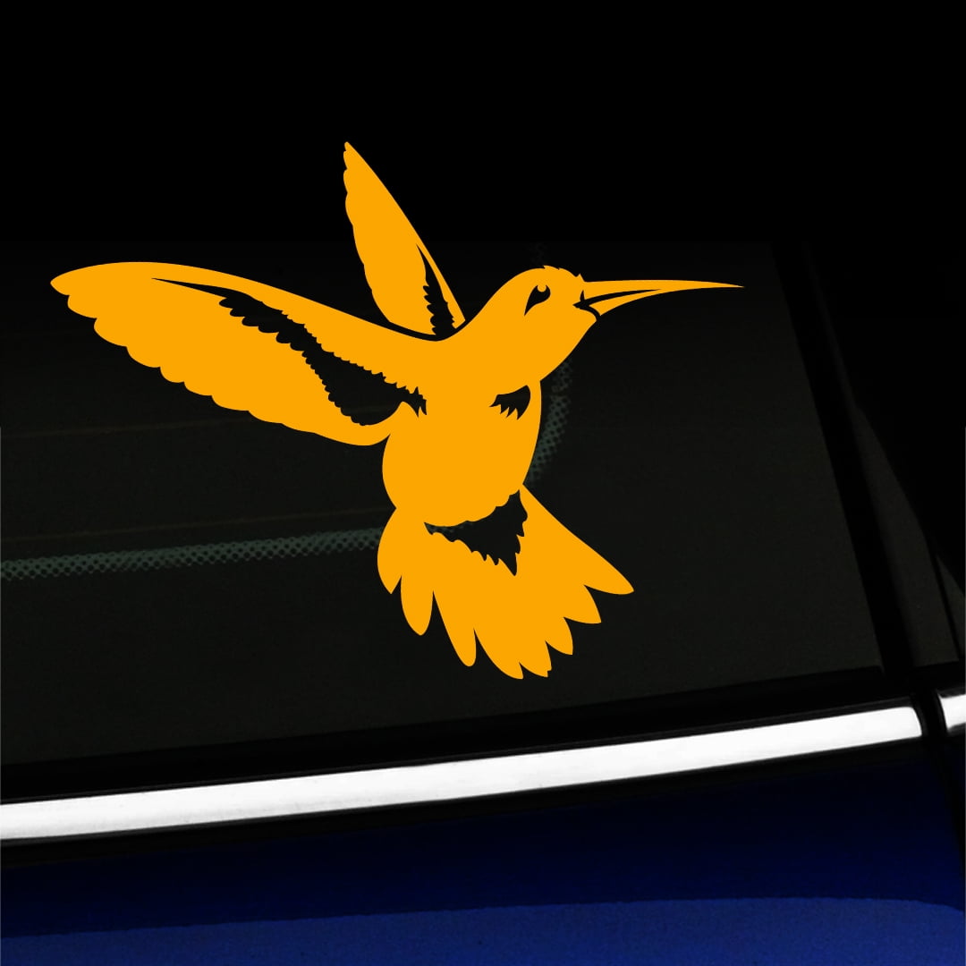 Hummingbird - Vinyl Decal - Choose Color - [GOLDEN YELLOW] - Walmart.com