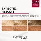 L'Oreal Paris Excellence Creme Permanent Hair Dye, 8RB Medium Reddish ...