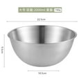 Salad Mixing Bowl Stainless Steel 23cm Serving Bowls Baking Bowls Metal ...