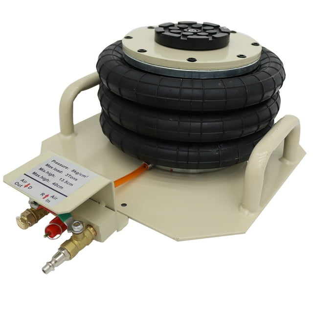 INTBUYING 6600lbs Triple Bag Air Jack 3 Ton Pneumatic Lift Car Repair ...