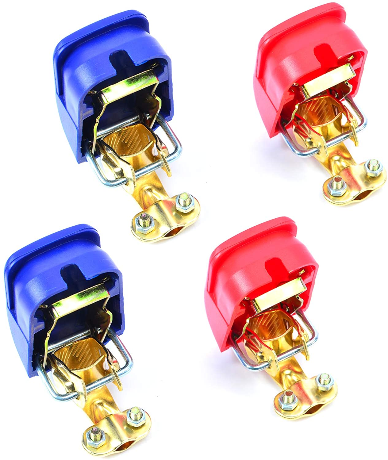 Quick and Secure Battery Connections - 2 Pairs Fast Battery Terminal ...