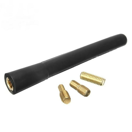 Mini Car Antenna 4 Inch Short Carbon Fiber Radio Antenna For Most Cars ...