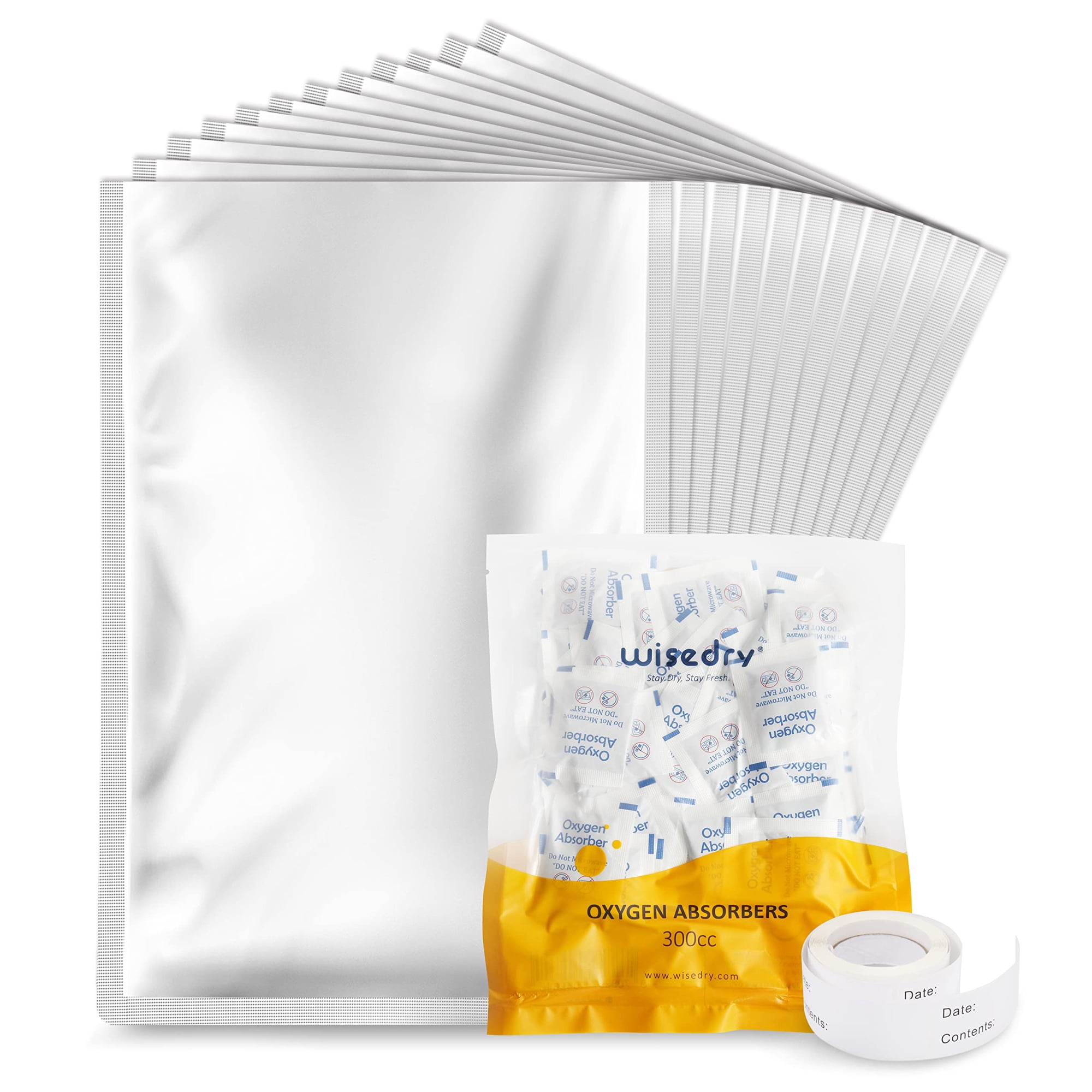 Click here for Wisedry [100 Packs] 1-Gallon Mylar Bags (4 Mil  15... prices