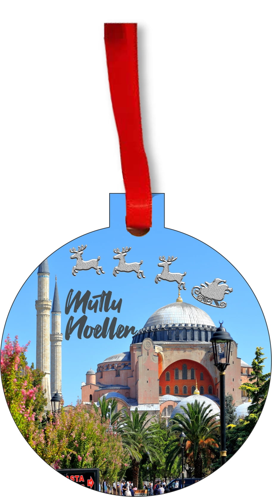 Istanbul Christmas Tree Ornament - Turkey Christmas Ornament - Blue ...