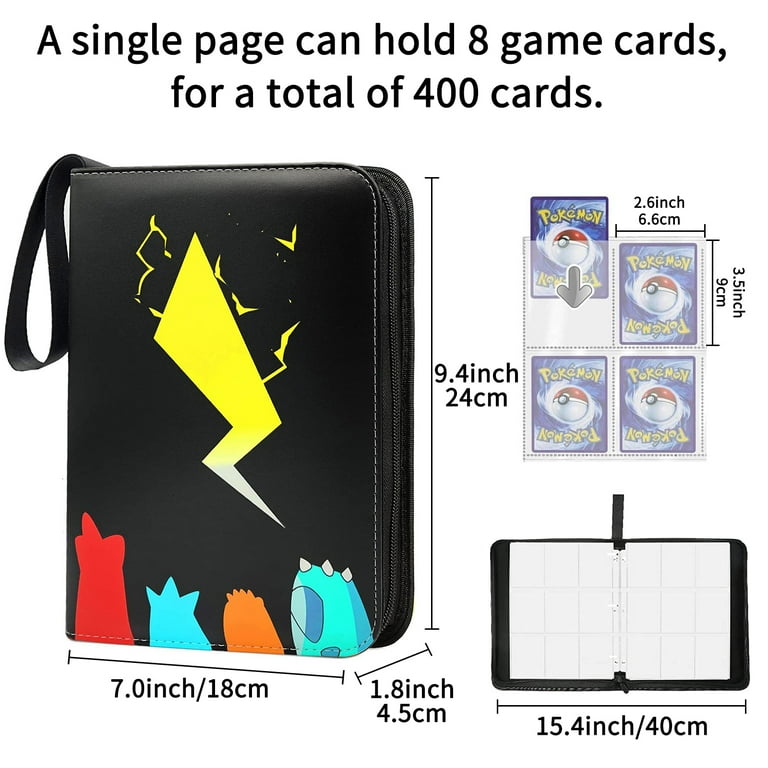 Vaupan 400 Card Organizer, Waterproof PU Case for Pokemon Vaupan 400 Card Organizer, Waterproof PU Case for Pokemon