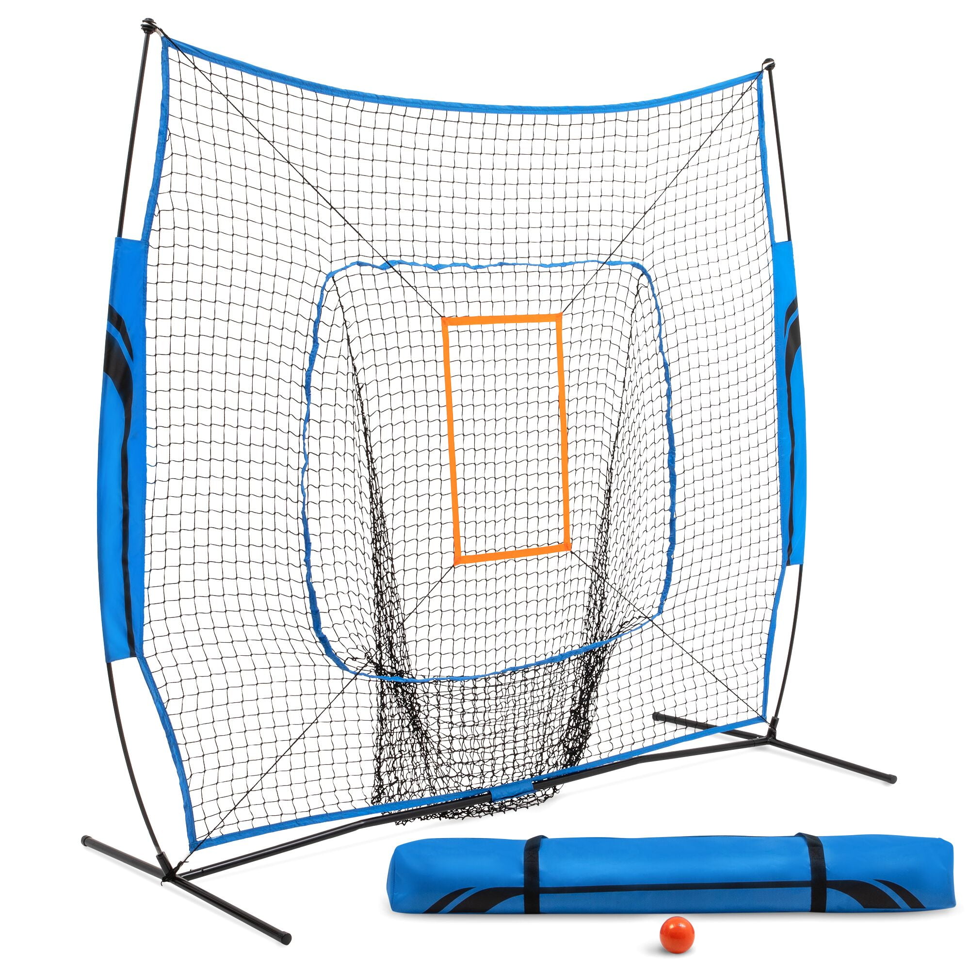 Training Equipment Heavy Duty Fiberglass Pitching/Batting Net, Blue and ...
